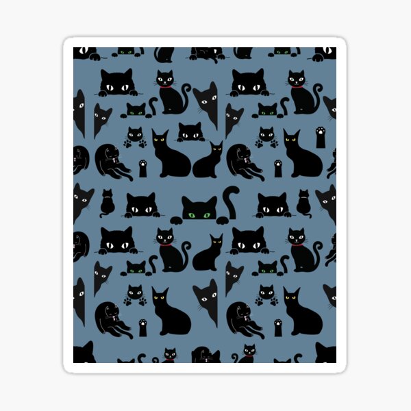 "Suspicious Cat Pattern" Sticker for Sale by M0dasser | Redbubble