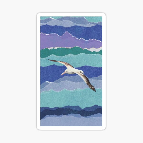 "Albatross Collage | Ocean Aesthetic" Sticker for Sale by Tigeress ...