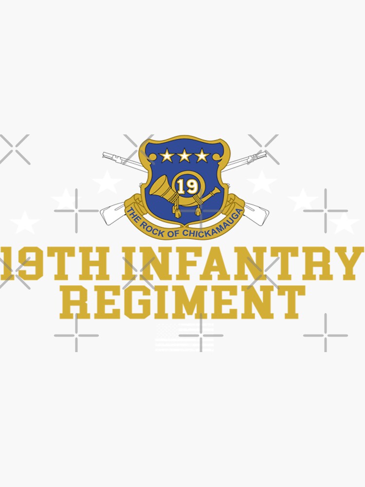 "19th Infantry Regiment" Sticker for Sale by RyanHolmes16 | Redbubble