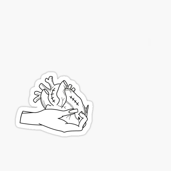 "Heart pierced woman emotional addiction" Sticker for Sale by ...