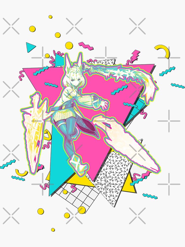 "Nia - Xenoblade Chronicles 2 *90s graphic design*" Sticker for Sale by ...