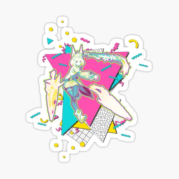 "Nia - Xenoblade Chronicles 2 *90s graphic design*" Sticker for Sale by ...
