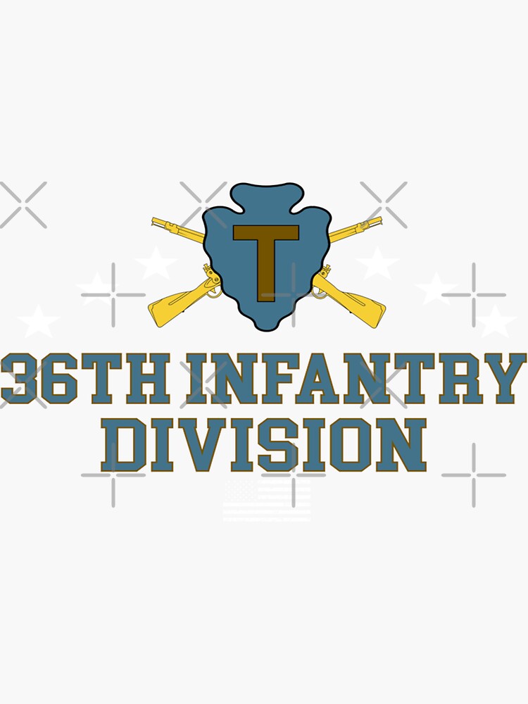 "36th Infantry Division" Sticker for Sale by DomenicoBarone | Redbubble