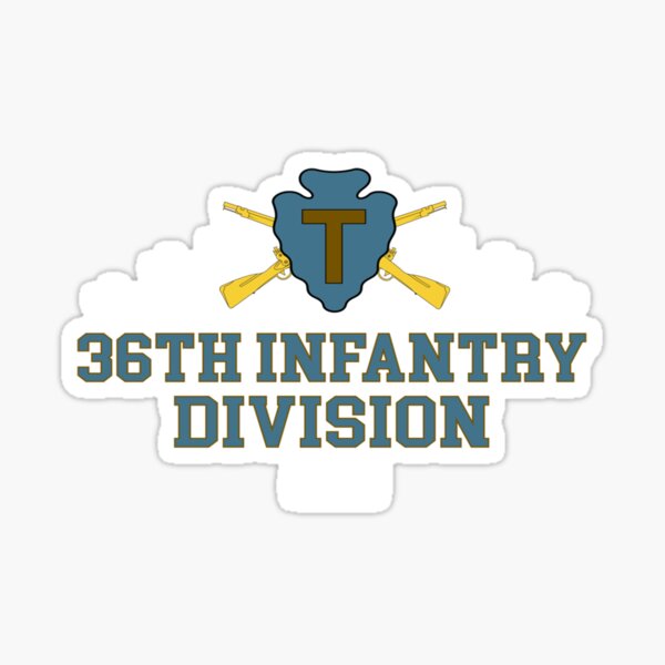 "36th Infantry Division" Sticker for Sale by DomenicoBarone | Redbubble