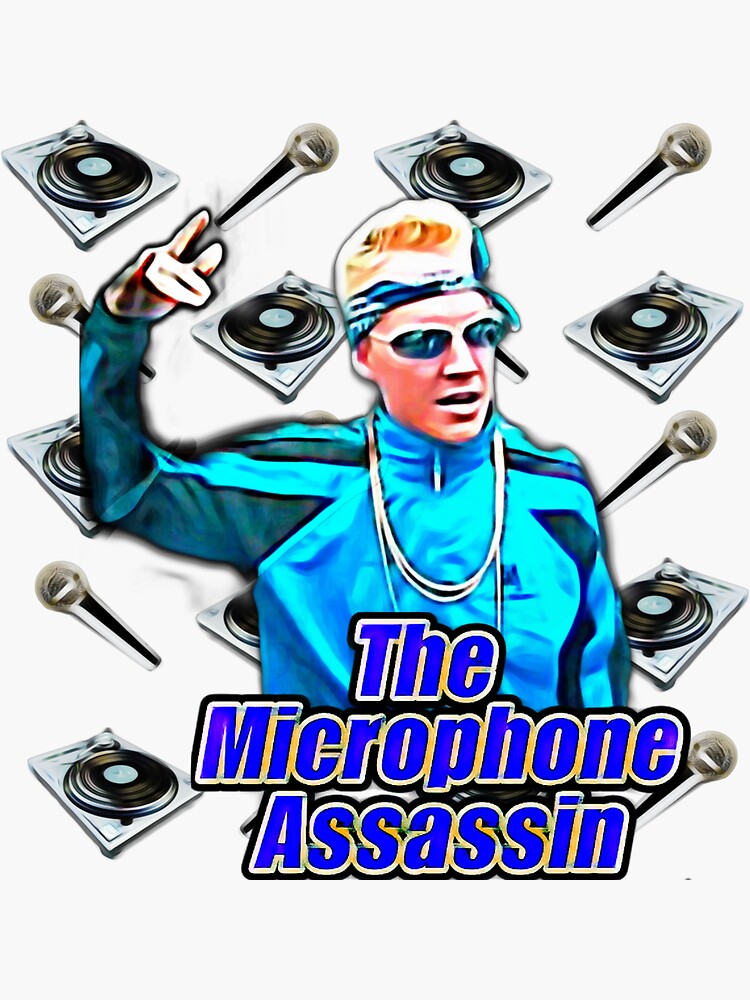 "j-roc the microcphone assassin pattern background" Sticker for Sale by ...