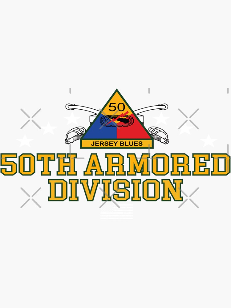 "50th Armored Division" Sticker for Sale by DomenicoBarone | Redbubble