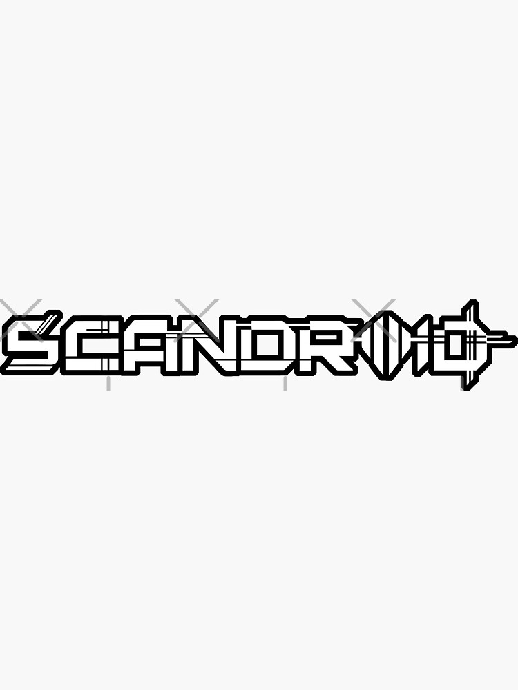 "Scandroid - Logo (White)" Sticker for Sale by FiveFifteen | Redbubble