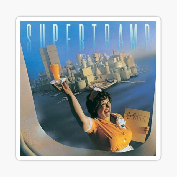 "Supertramp Breakfast In America" Sticker for Sale by PamelaMHardi ...
