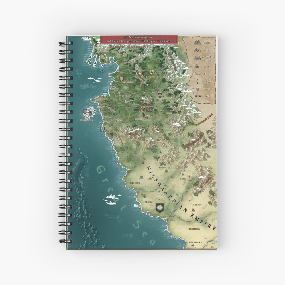 "Witcher Map - The Northern Kingdoms, Nilfgaardian Empire " Spiral ...