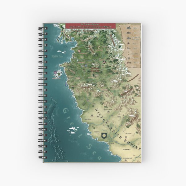 "Witcher Map - The Northern Kingdoms, Nilfgaardian Empire " Spiral ...