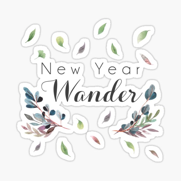 "New Year Wander 2023 Word of the Year" Sticker for Sale by CRWshop ...