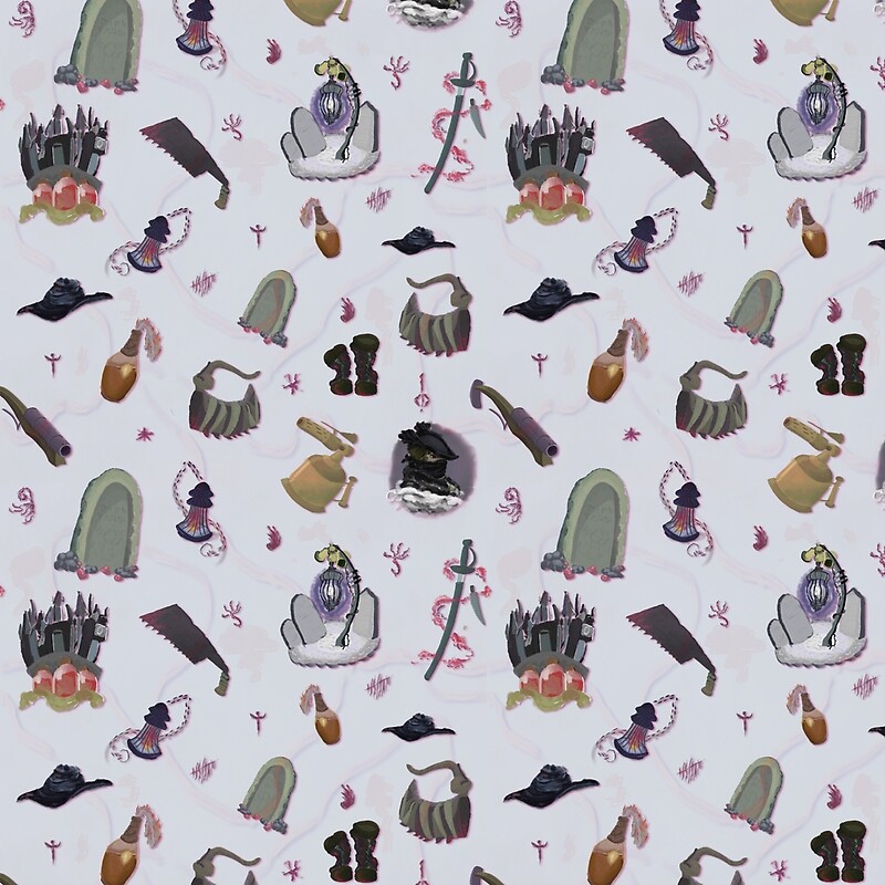"Bloodborne Pieces Pattern" by JakobPotterArt | Redbubble