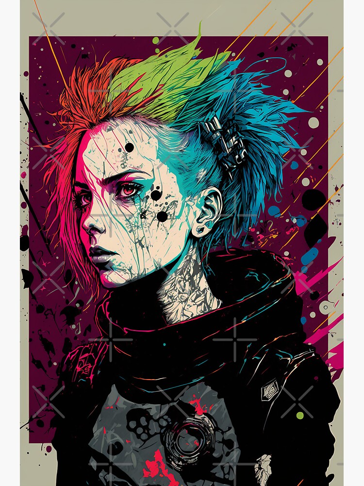 "RGB Splatter Paint Girl" Sticker for Sale by Soda-Pop-Art-87 | Redbubble