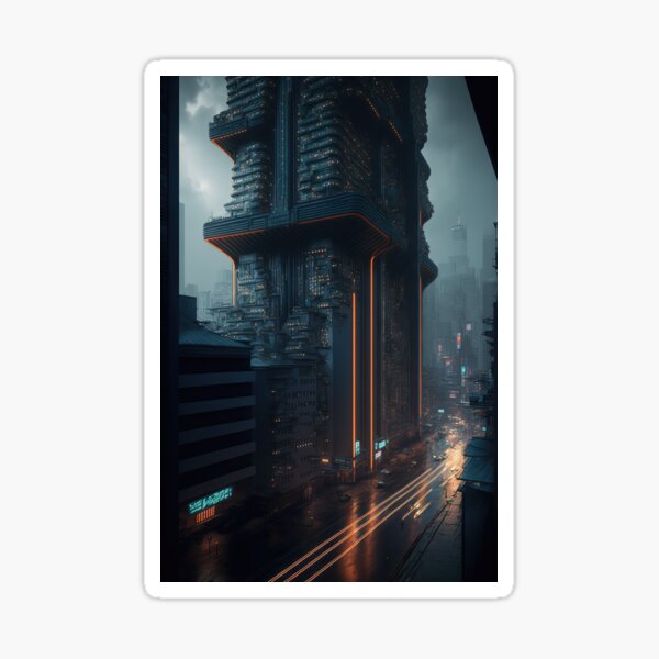 "Dark NEO TOKYO Street" Sticker for Sale by AussieAck | Redbubble