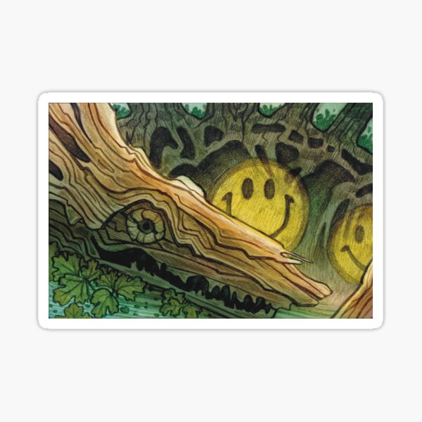 "Dragon Log" Sticker for Sale by Josslyn-Hagen | Redbubble