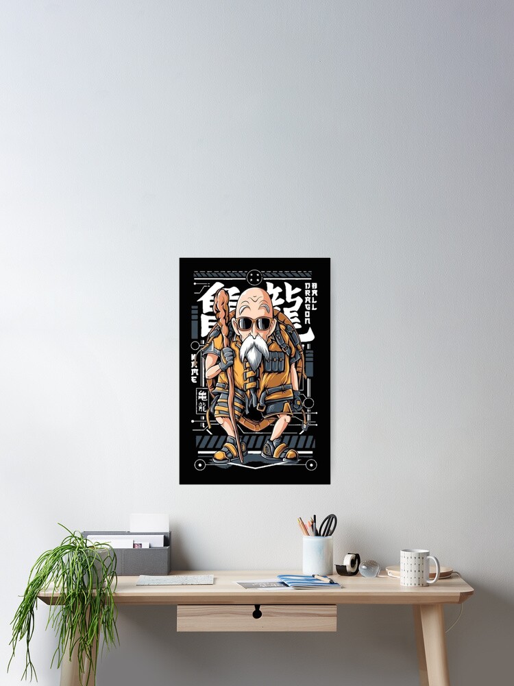 "Master roshi dragon ball z cartoon fan art" Poster for Sale by Sovik ...