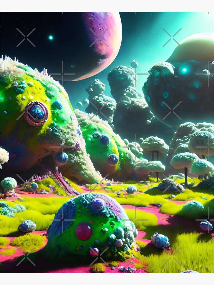 "Trippy Planet" Sticker for Sale by NovusKreation | Redbubble