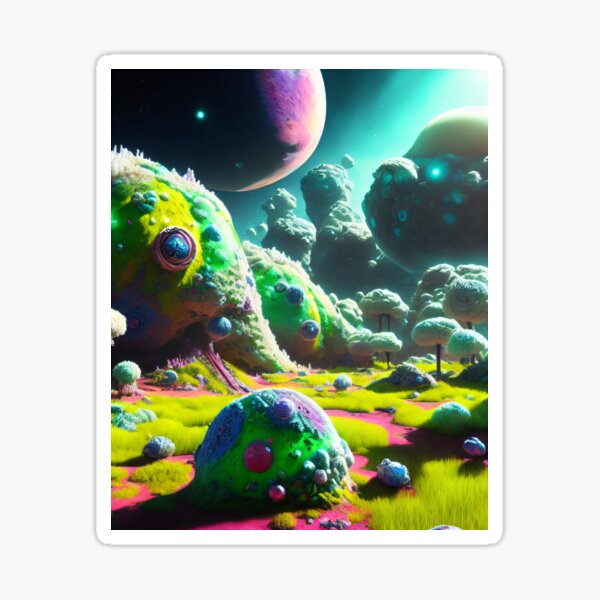 "Trippy Planet" Sticker for Sale by NovusKreation | Redbubble