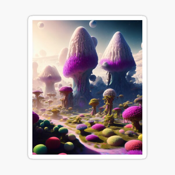"Trippy Planet" Sticker for Sale by NovusKreation | Redbubble