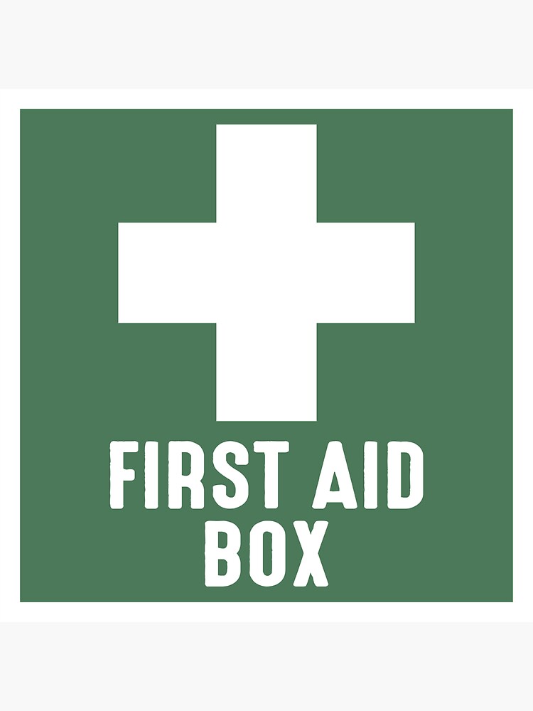 "First Aid Box" Sticker for Sale by y4shiro | Redbubble
