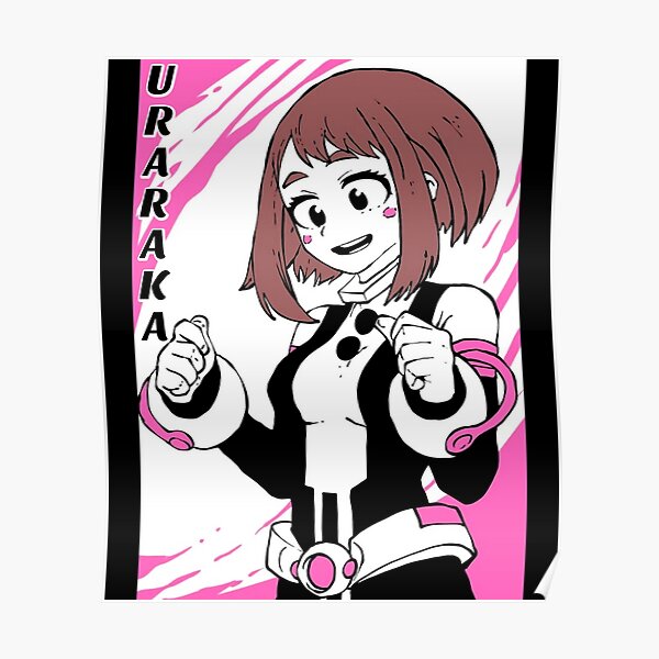 "Uraraka Ochako" Poster for Sale by Anime44K | Redbubble