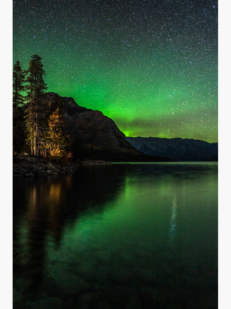 "Northern Lights in Banff National Park" Sticker for Sale by ...