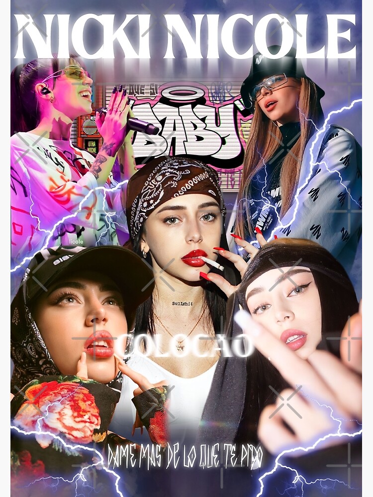 Póster con la obra «Nicki nicole edit» de Amandagnz | Redbubble