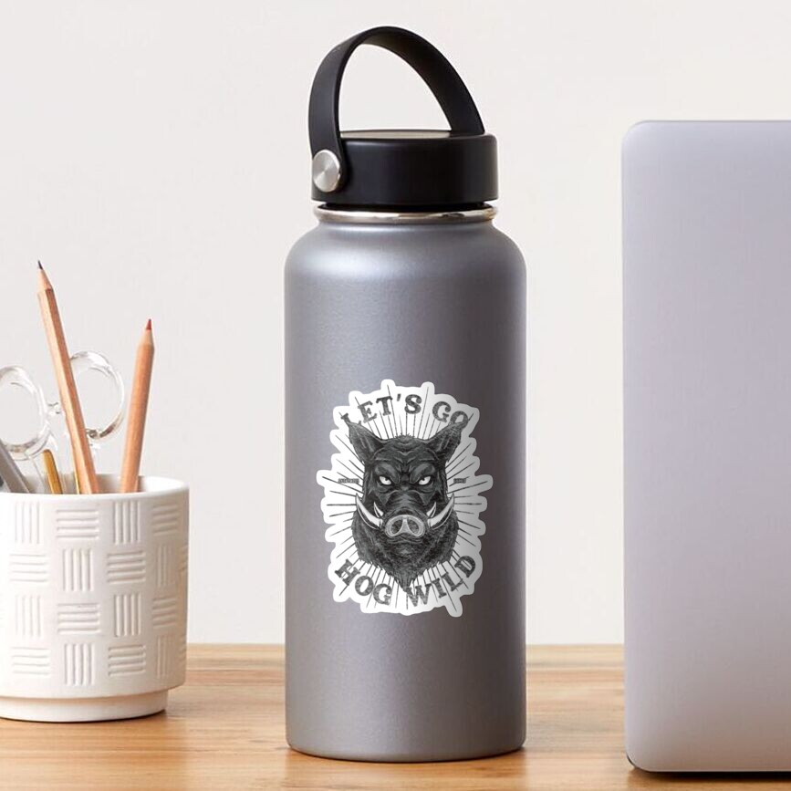 "Angry boar - Wild boar head" Sticker for Sale by AnonymousSupply ...