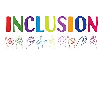"American Sign Language Inclusion" Sticker for Sale by StegoStego ...