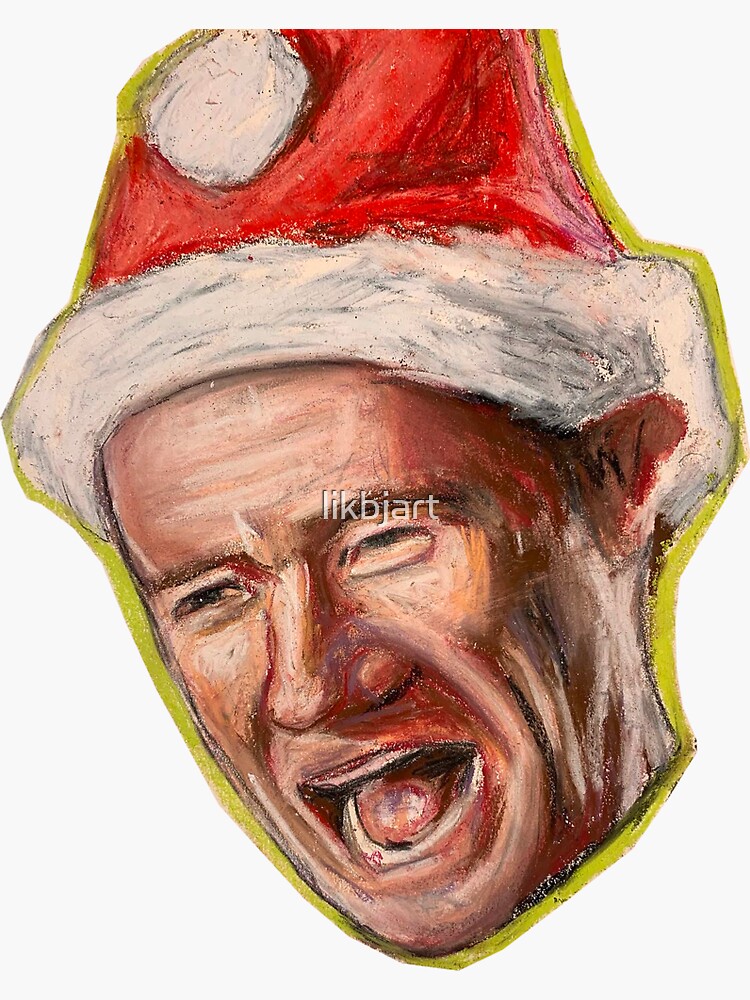 "Hal (Malcolm) Christmas Oil Pastel" Sticker for Sale by likbjart ...