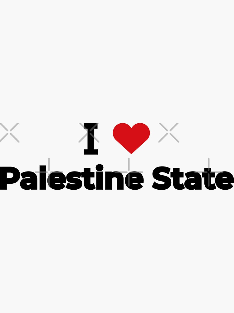 "I love Palestine State" Sticker for Sale by Moyanana | Redbubble