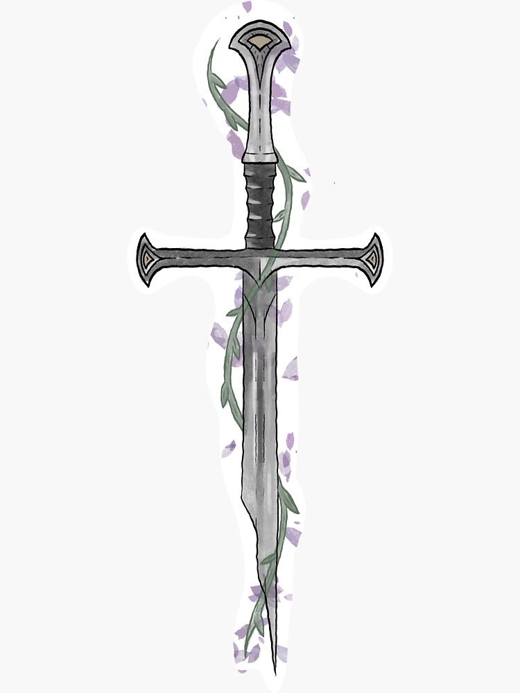 "Narsil sword sticker" Sticker for Sale by Hallie222 | Redbubble