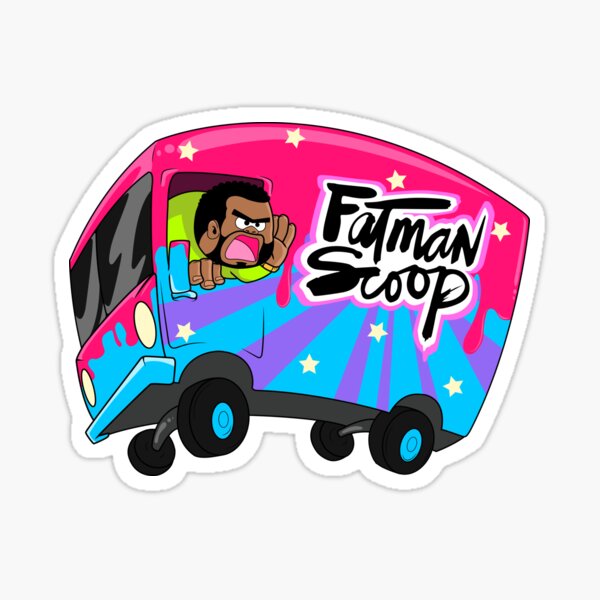 "Fatman Scoop Icecream man" Sticker for Sale by VladikArtwork | Redbubble