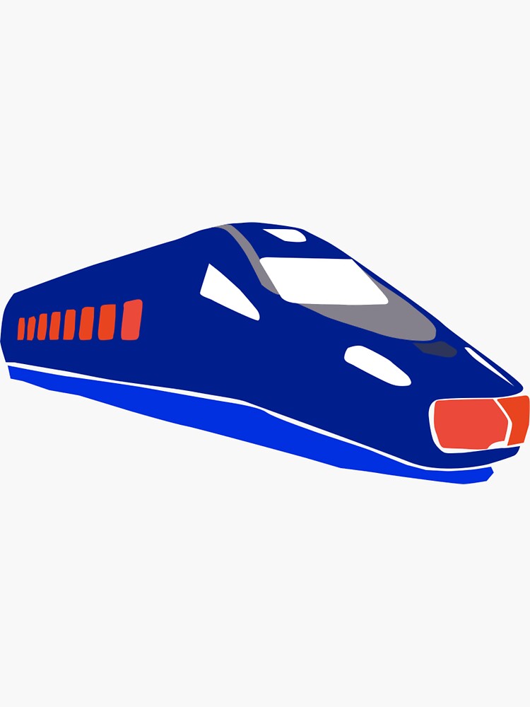 "Train driver trains railway blue red train driving" Sticker for Sale ...