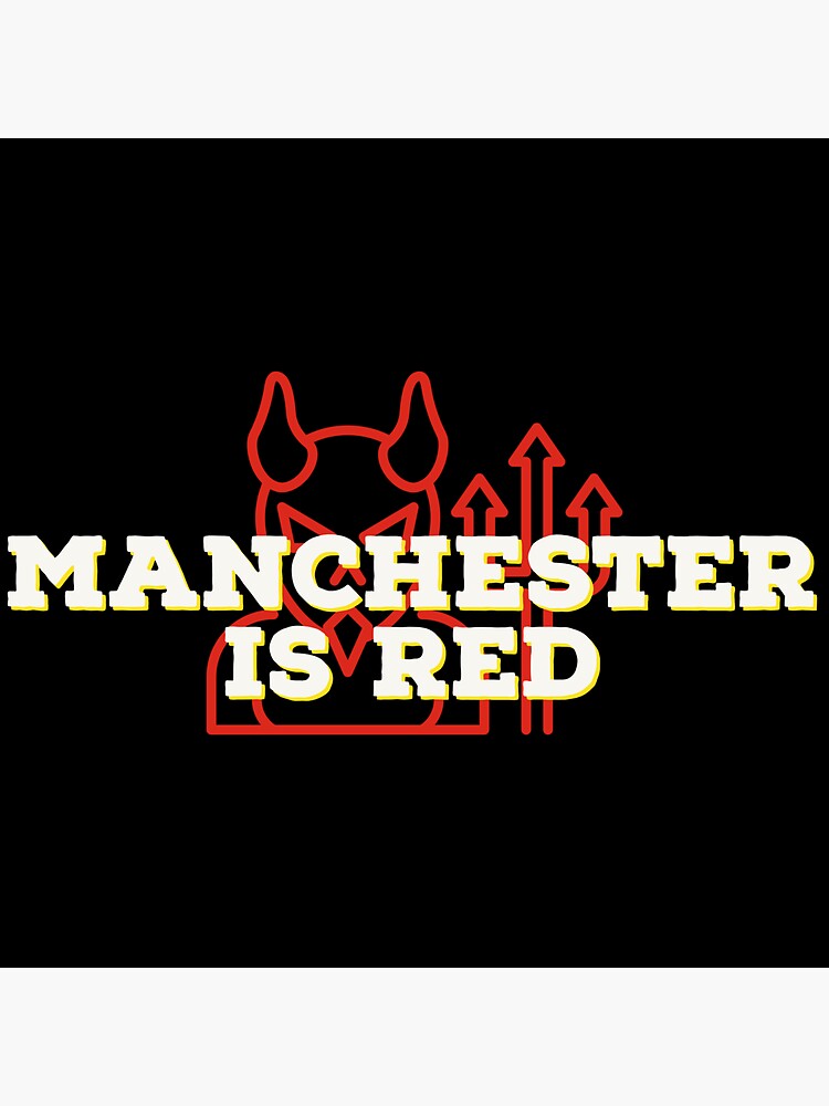 "Manchester is red - K367" Sticker for Sale by K367 | Redbubble
