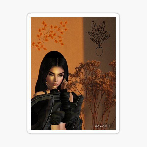 "Golden Hour Imvu edit " Sticker for Sale by Redr0s3 | Redbubble