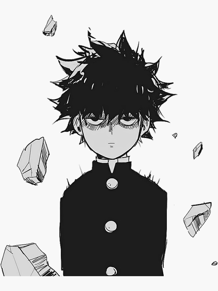 "Shigeo mob psycho 100" Sticker for Sale by zelbypraw | Redbubble