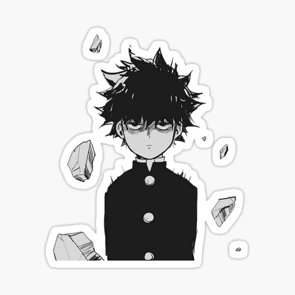 "Shigeo mob psycho 100" Sticker for Sale by zelbypraw | Redbubble