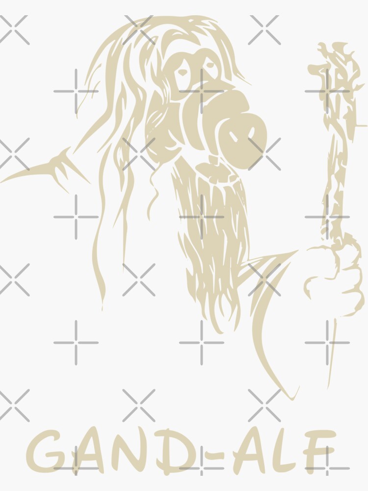 "ALF - Grand alf" Sticker for Sale by beauartistic | Redbubble