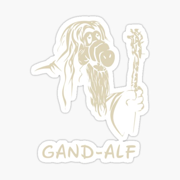 "ALF - Grand alf" Sticker for Sale by beauartistic | Redbubble