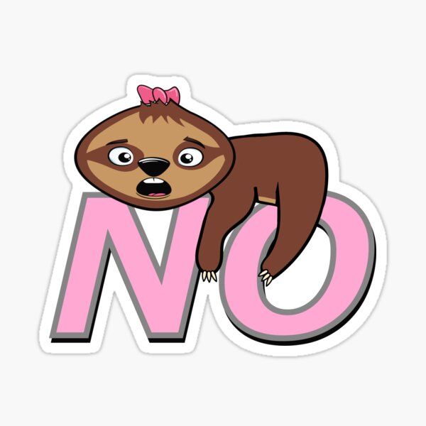 "No unimpressed funny sloth " Sticker for Sale by TipTopTapo | Redbubble