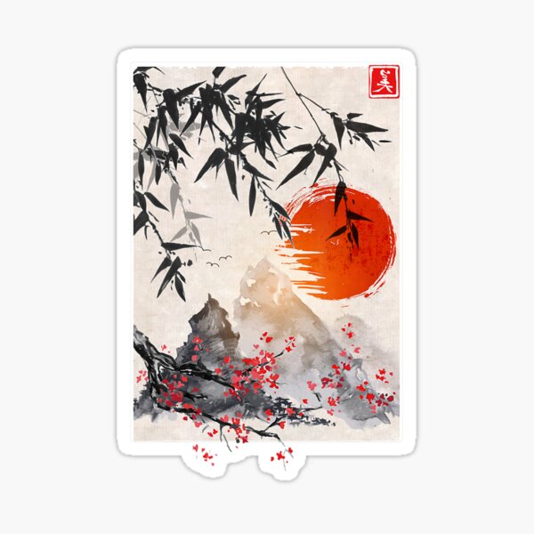 "Vintage cherry blossom woodblock tree japanese. Vintage cherry blossom ...