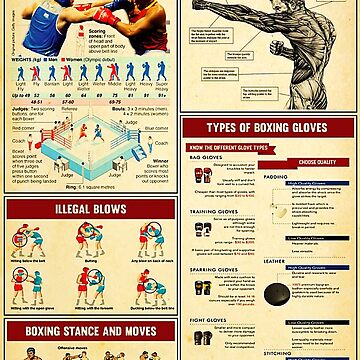 "Vintage Boxing Knowledge" Poster for Sale by Kirstenwiseman | Redbubble