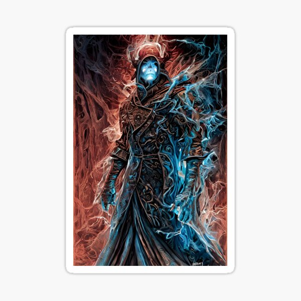 "In the cloak of death" Sticker for Sale by darkfantasy-atk | Redbubble