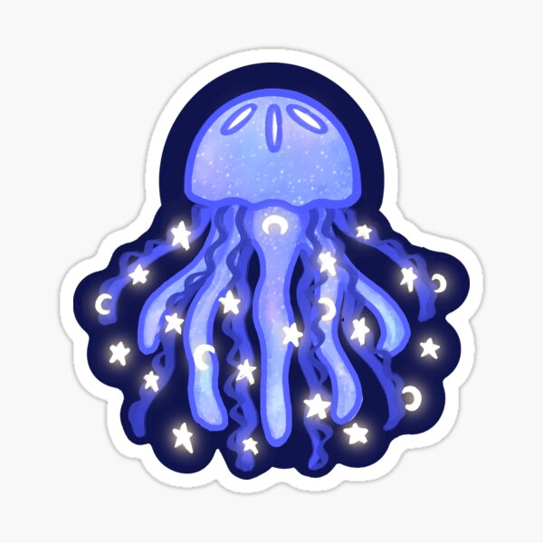 "Moon Jellyfish" Sticker for Sale by StargirlWares | Redbubble