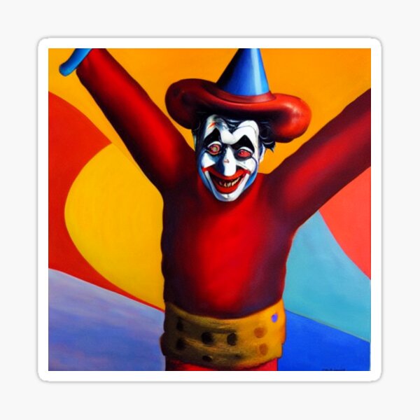 Psycho Madness Clown Hug Sticker For Sale By Psychomadness Redbubble