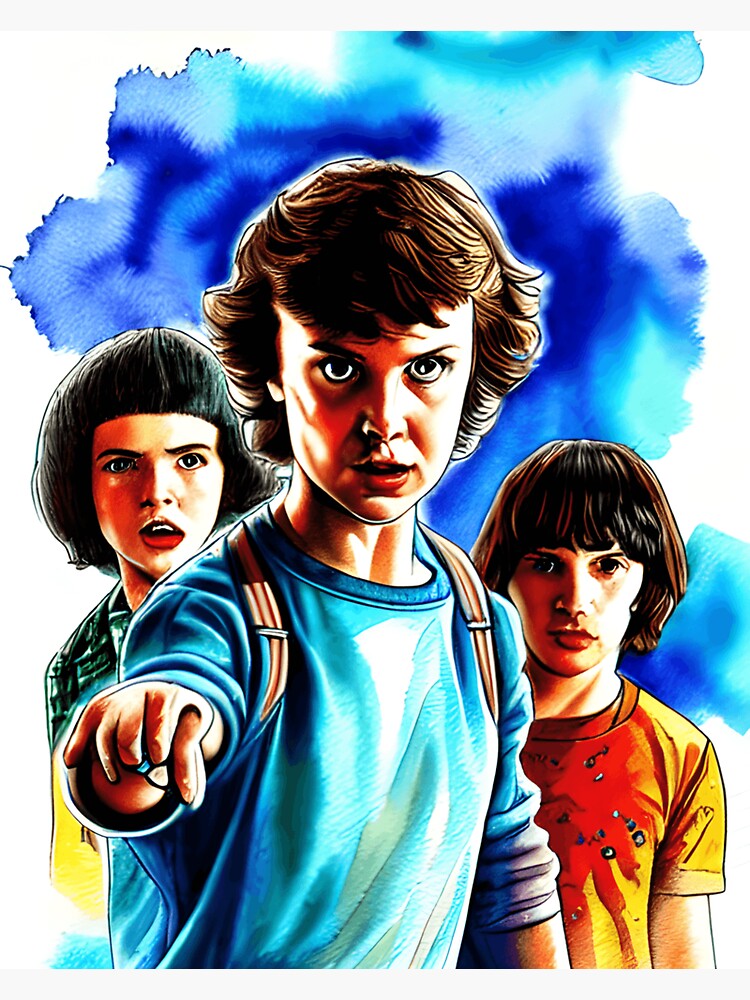 "Stranger Things Character Design" Sticker for Sale by AmazinfArt ...