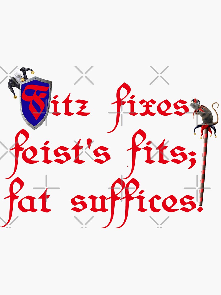 " A Fool's Prophecy - Red writing" Sticker for Sale by Kestrelle ...