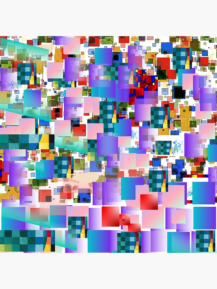 "SQUARES IN A FLURRY" Photographic Print for Sale by newdecor | Redbubble