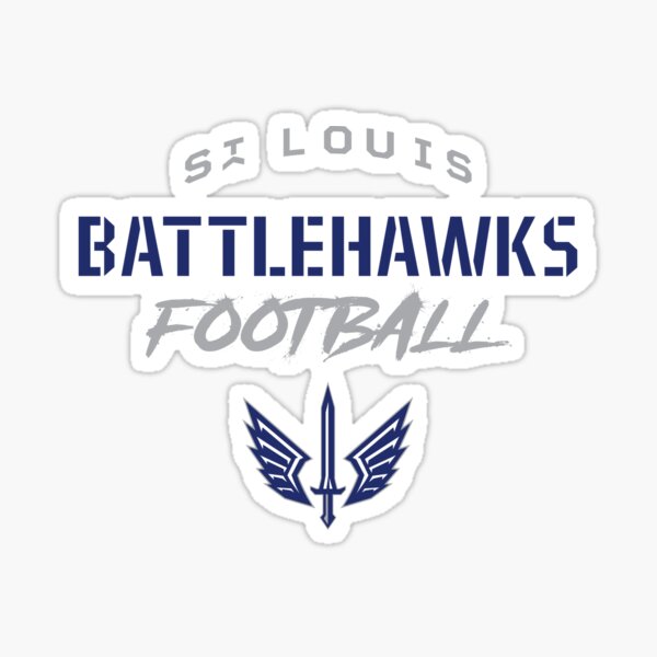 "ST. LOUIS BATTLEHAWKS " Sticker for Sale by eyelikesharx | Redbubble